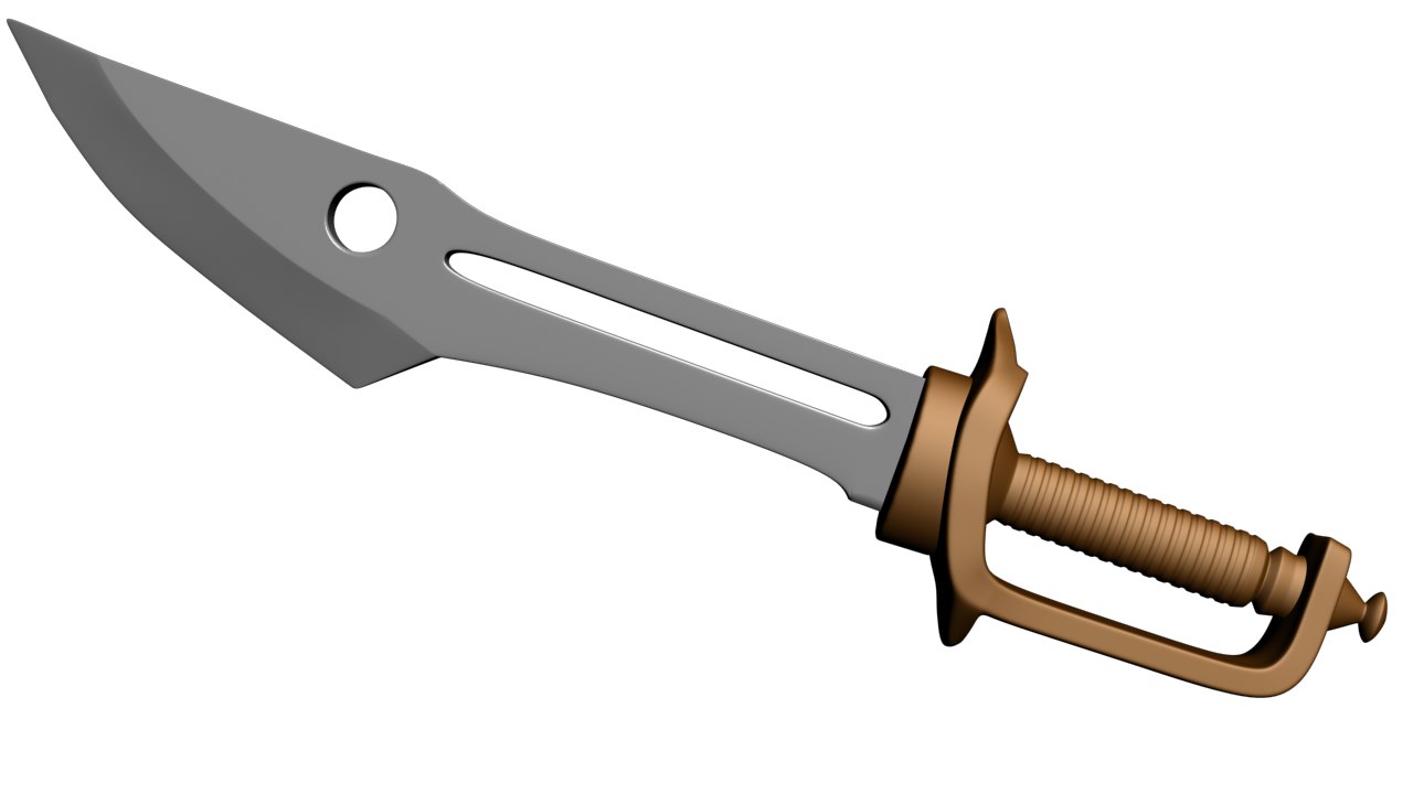 3d model sword saber modern