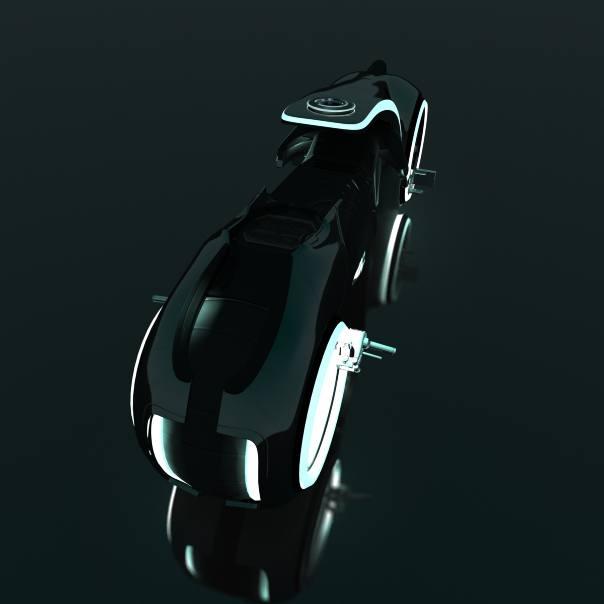 tron light bike 3d model