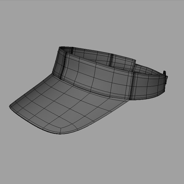 visor cap 3d model