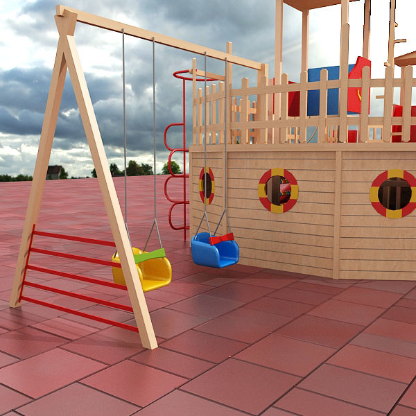 play children 3d model