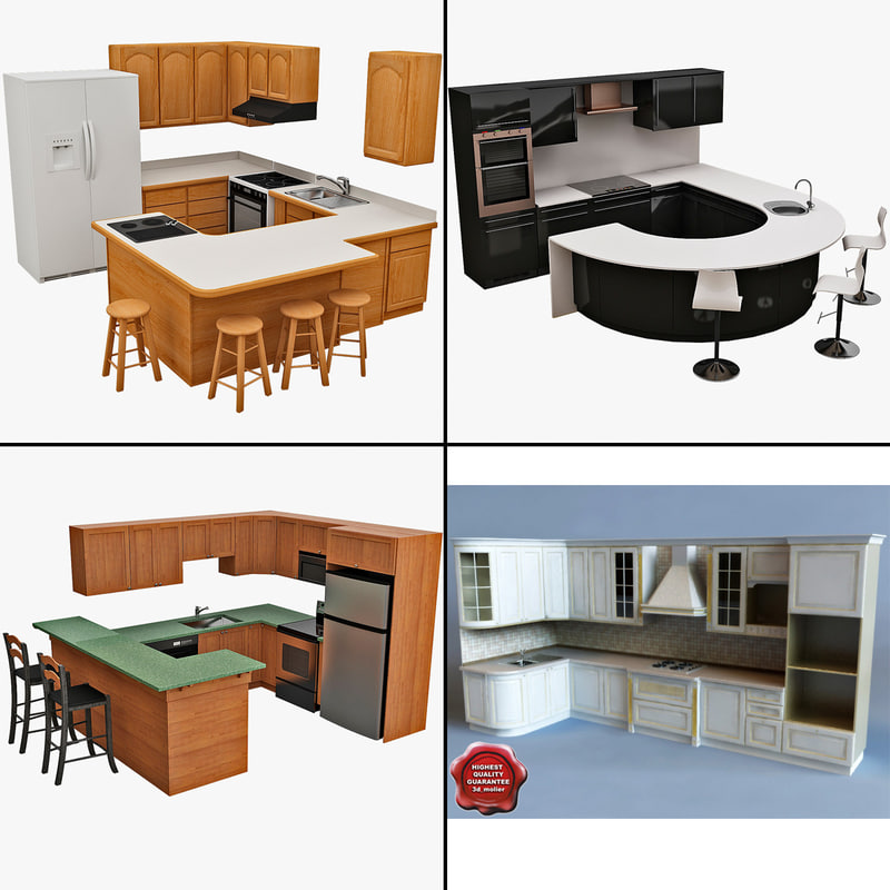 3d model kitchens 2