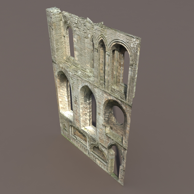 3d castle ruin modelled