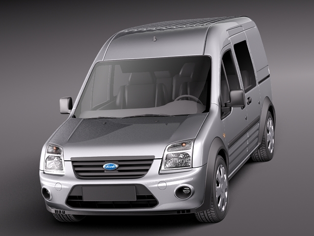 transit connect van 2012 3d c4d