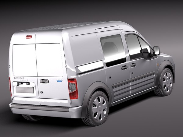 transit connect van 2012 3d c4d