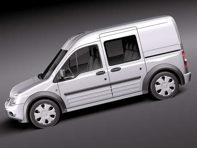 transit connect van 2012 3d c4d