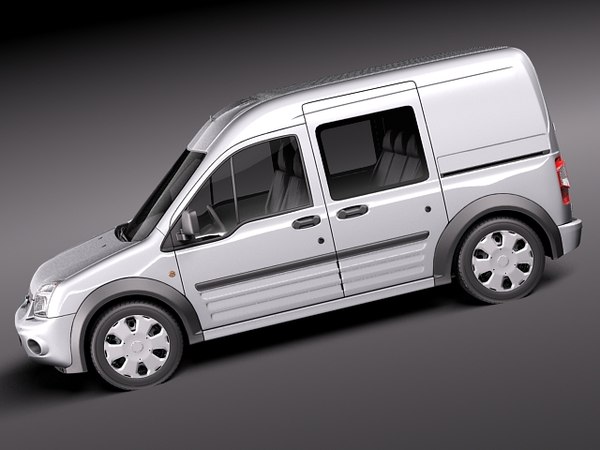 transit connect van 2012 3d c4d