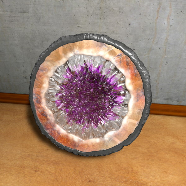 crystal mineral geode 3d model