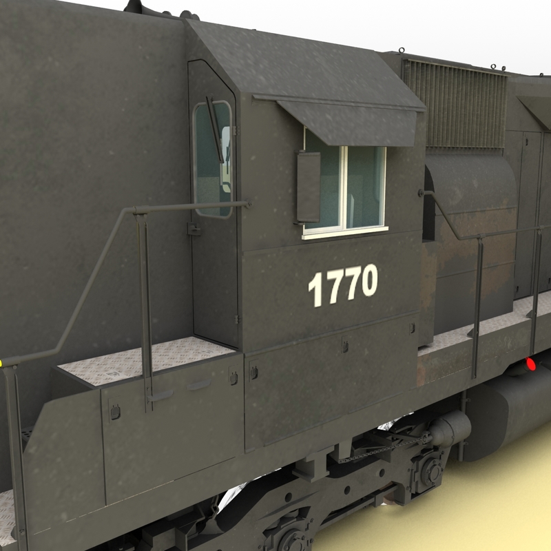 Emd Sd45 Nw Locomotive 3d Max