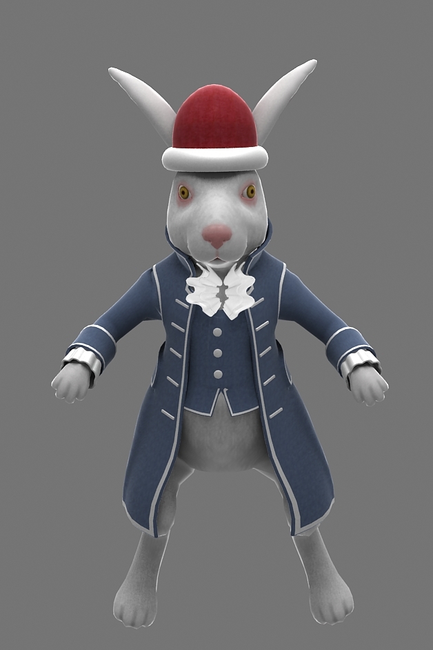 3d character march rabbit