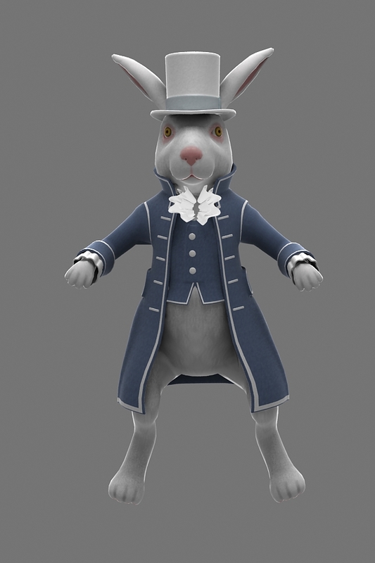 3d character march rabbit
