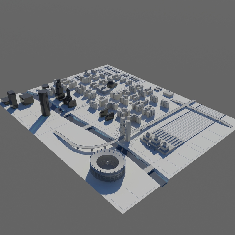 3d communist city 1 model