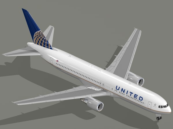 airliner boeing 757-300 delta 3d max