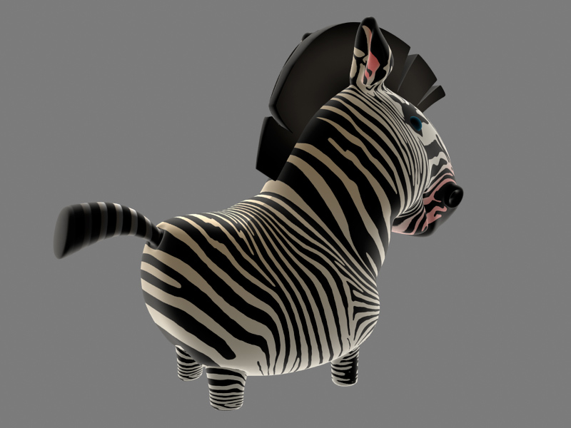 3d model zebra
