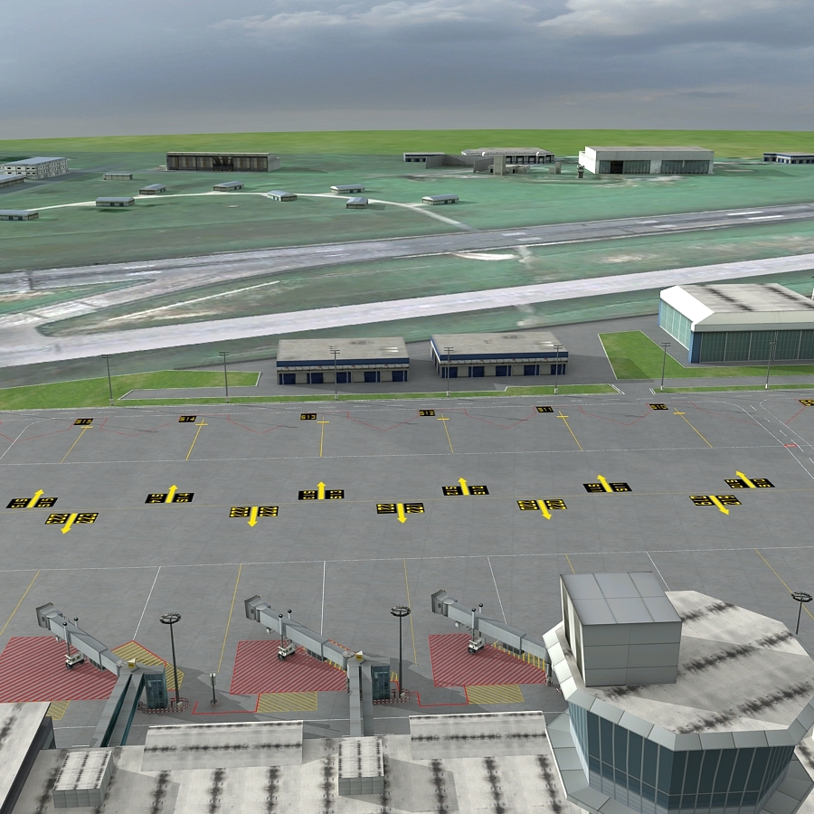 passenger airport 3d max