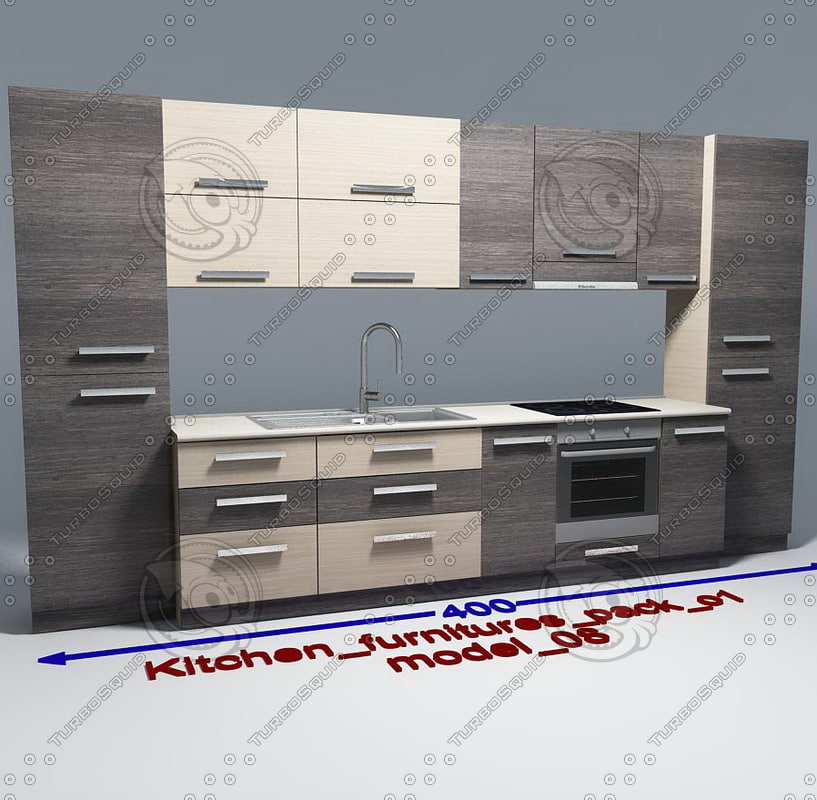 3ds max kitchen furnitures 08