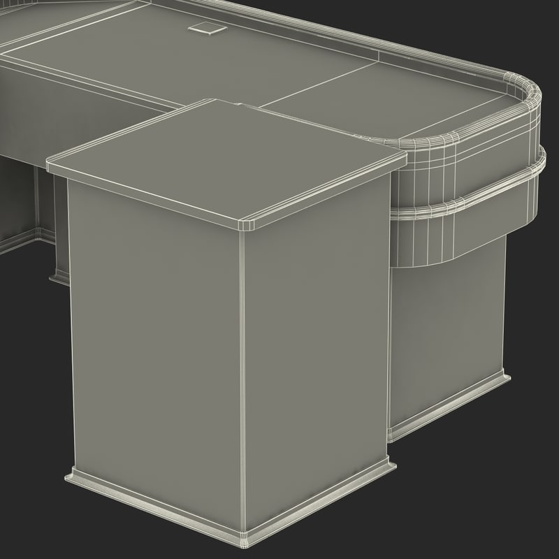 cash counters 1 3d model