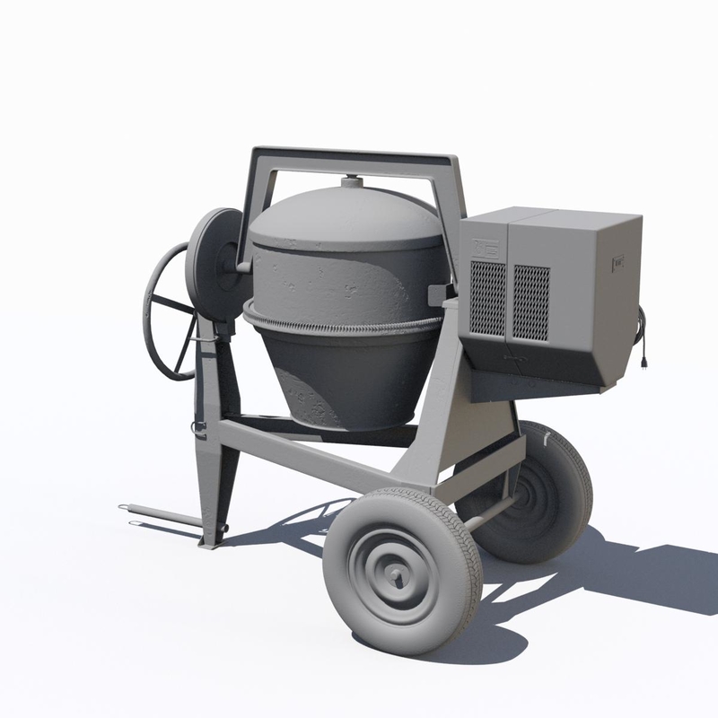 3d model cement mixer