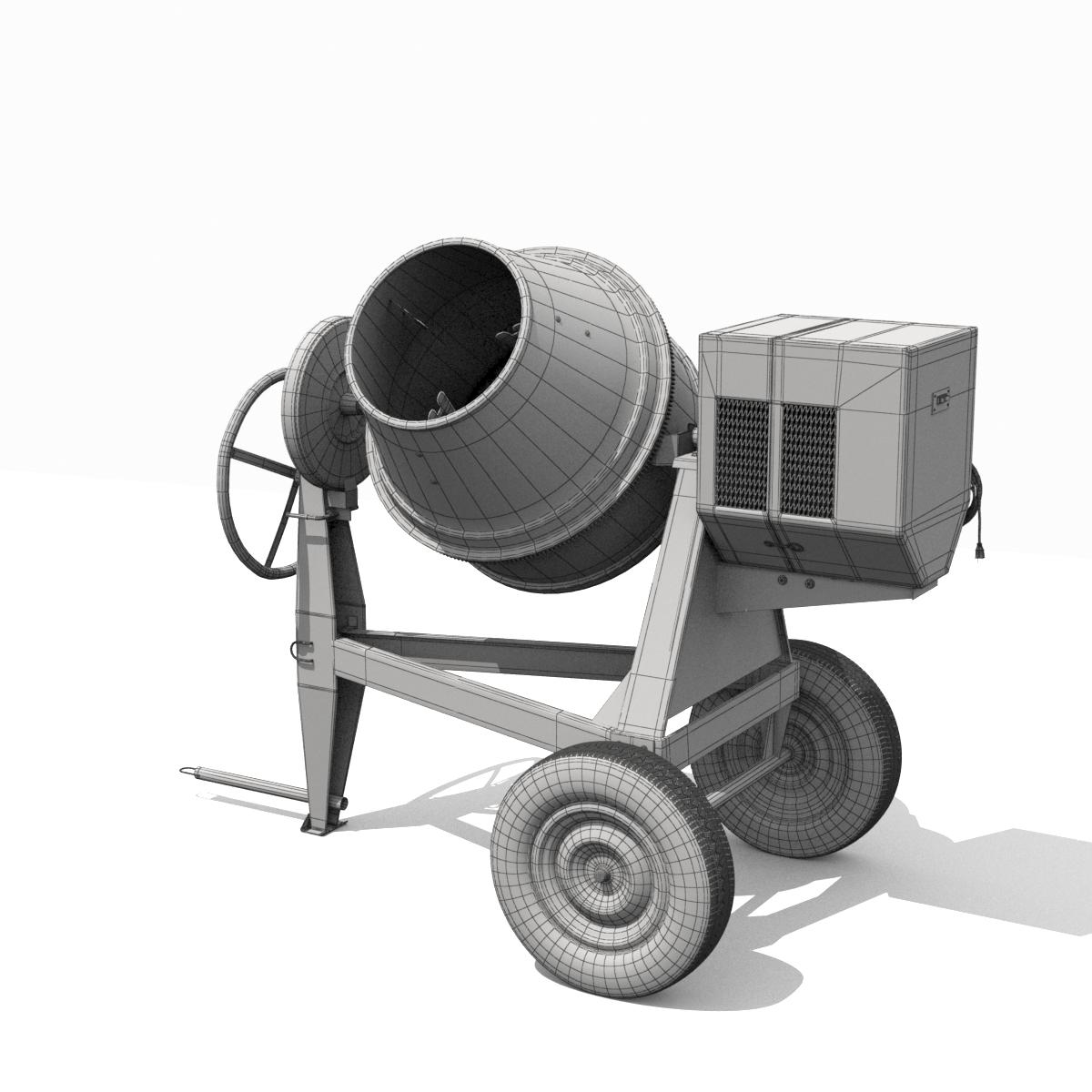 3d model cement mixer