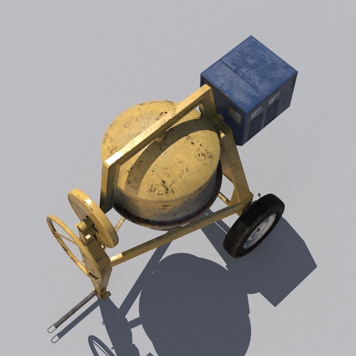 3d model cement mixer