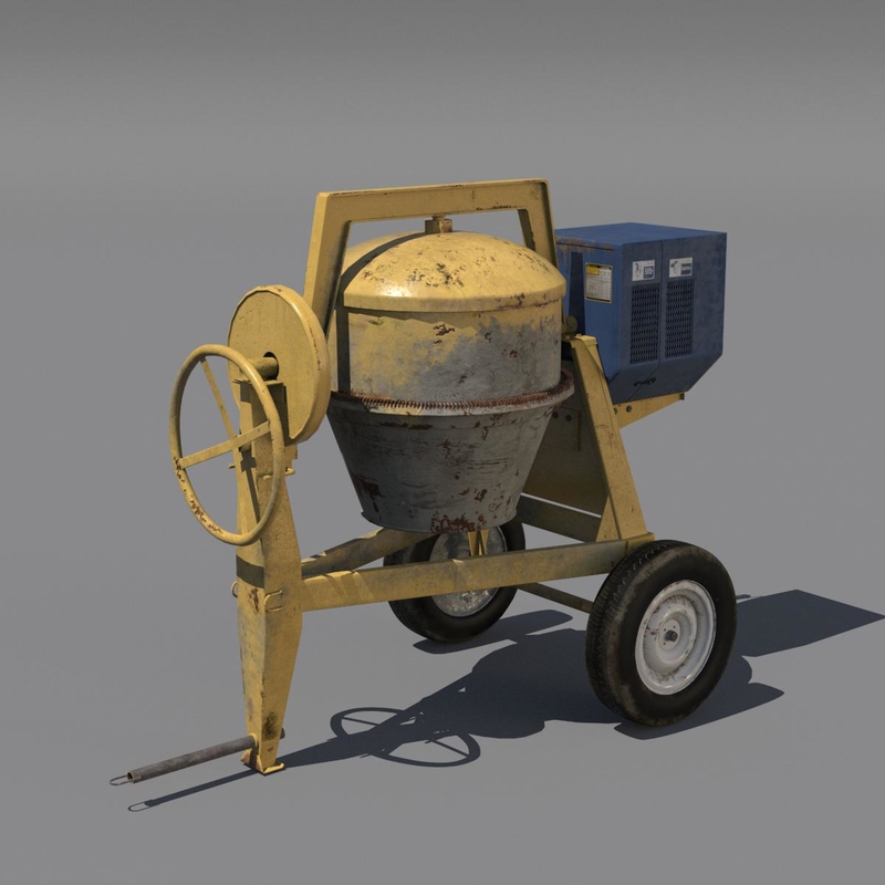 3d model cement mixer