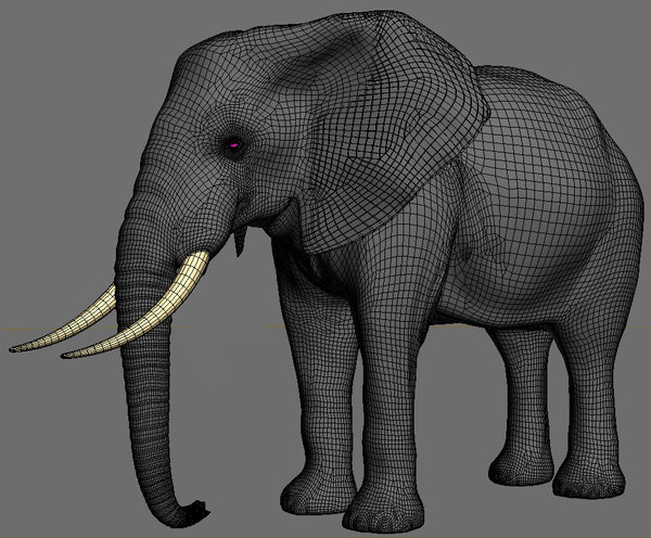 3d model elephant rig
