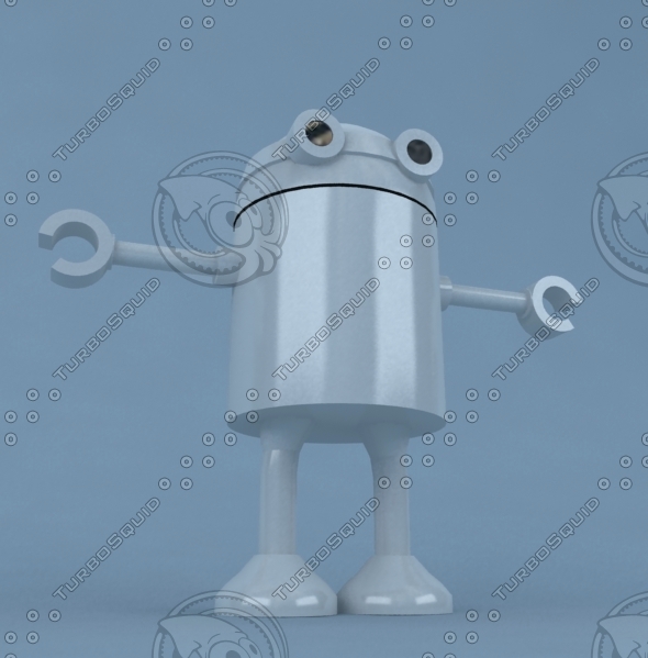 robots poses funny 3d max