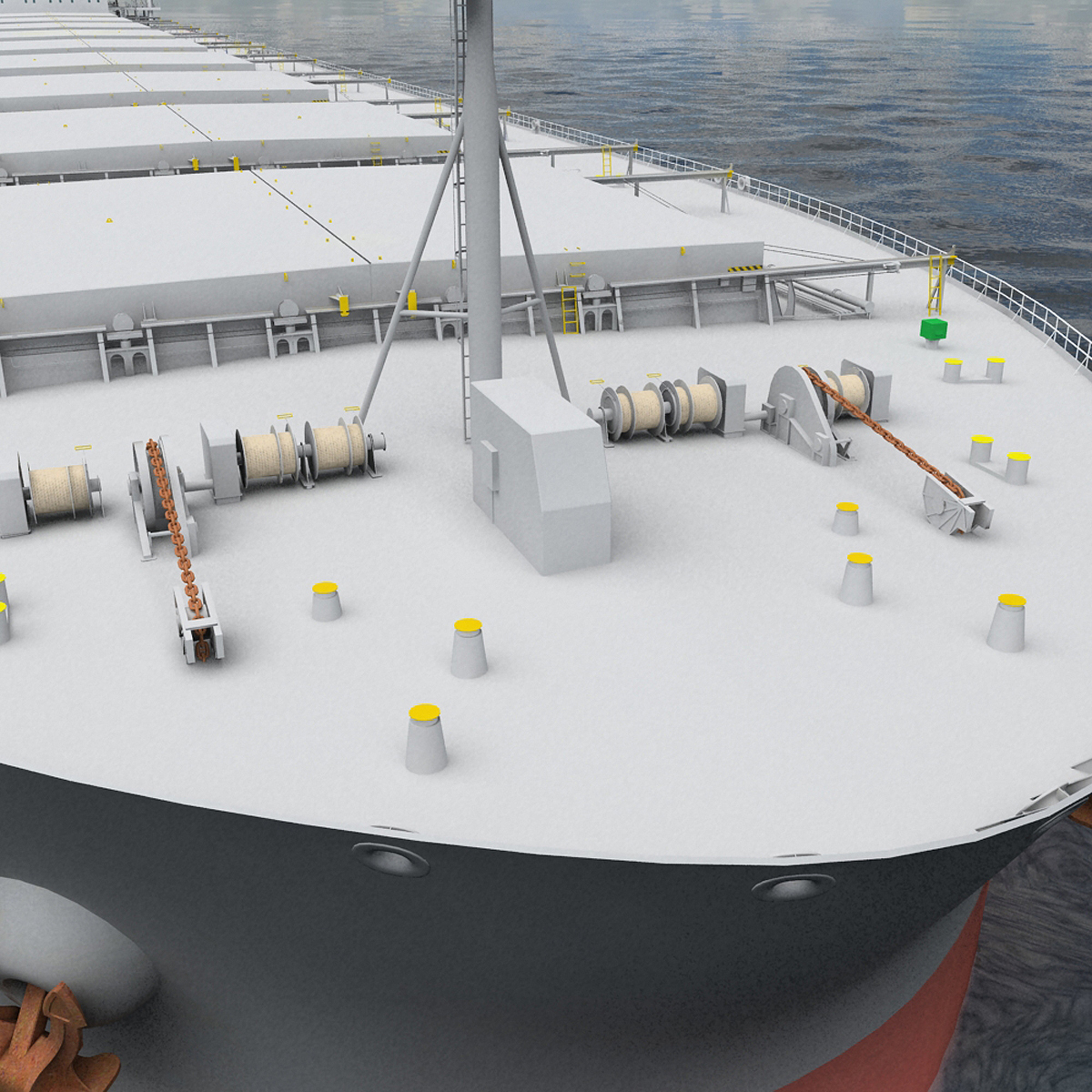 3d bulk carrier ship cargo model