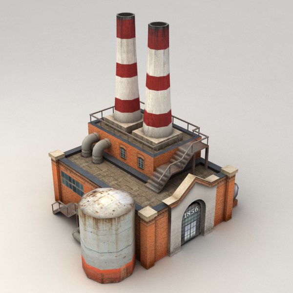 factory powerplant 3d model