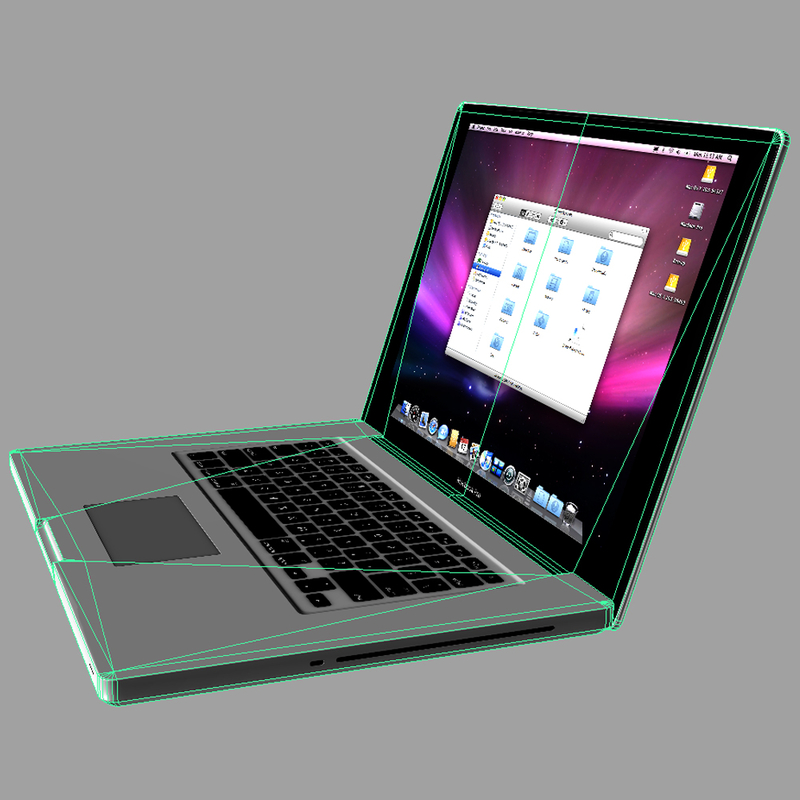 apple macbook pro 3d model