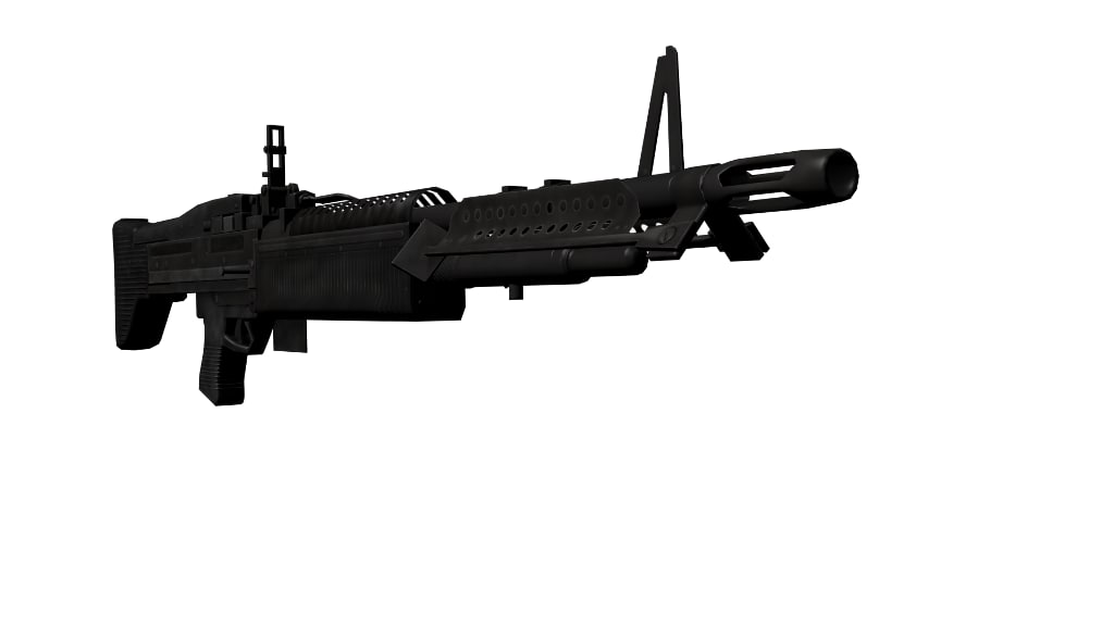 machine gun fbx