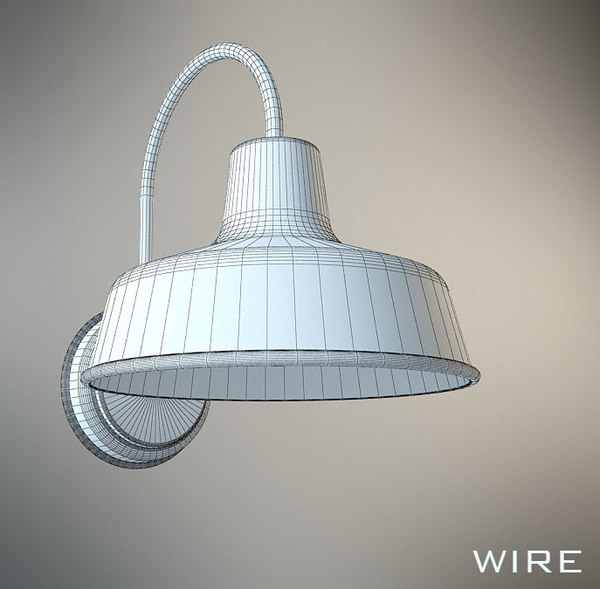barn light austin 3d model