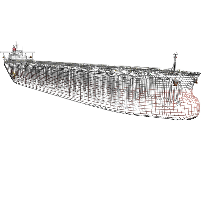 3d bulk carrier ship cargo model