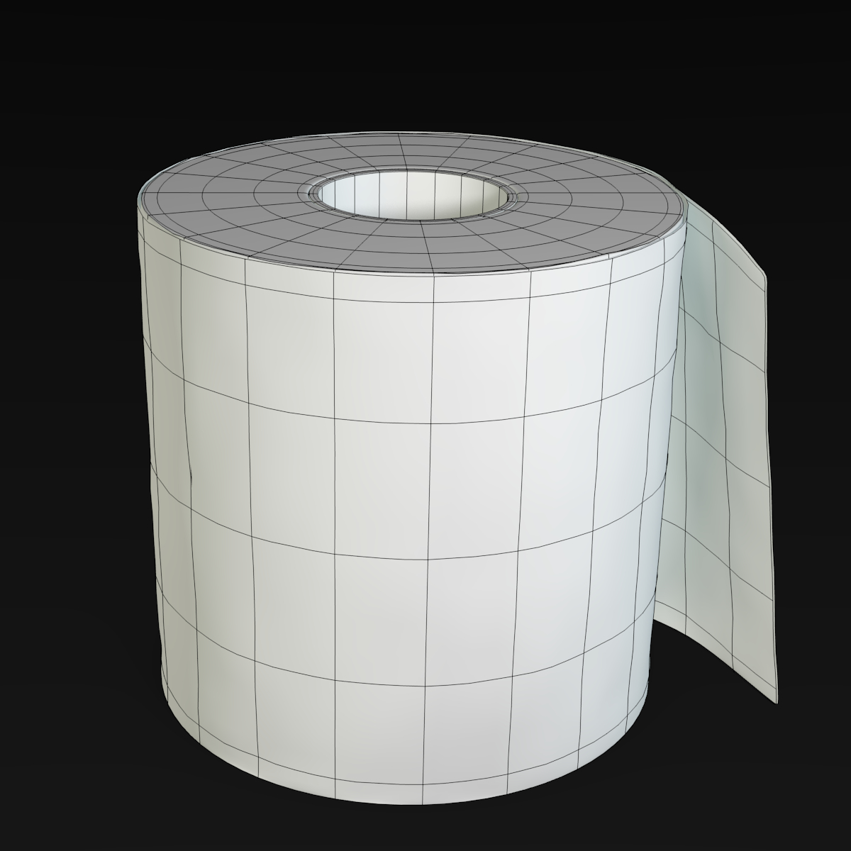 toilet paper 3d model