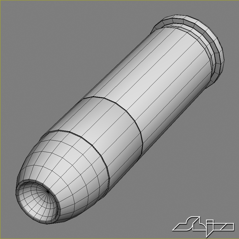 cartridge 0 50 mm 3d model