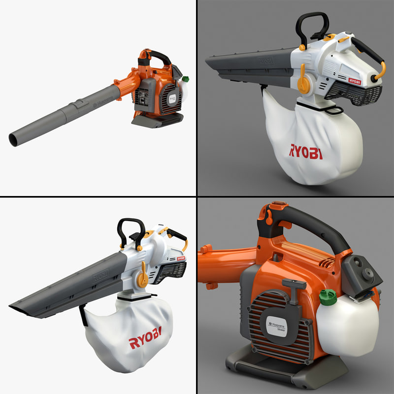 leaf blowers 3d model