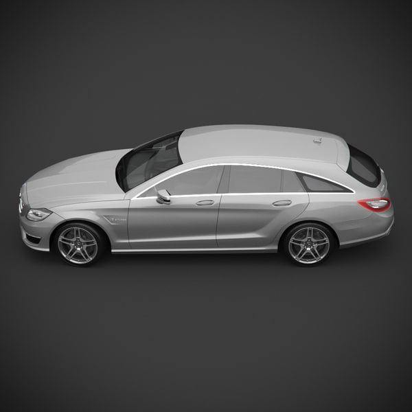3d mercedes-benz amg cls63 shooting