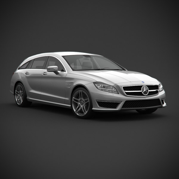 3d mercedes-benz amg cls63 shooting