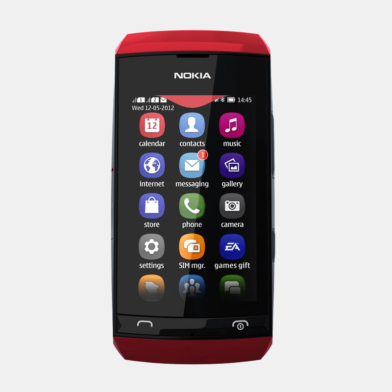3d nokia asha 306 model