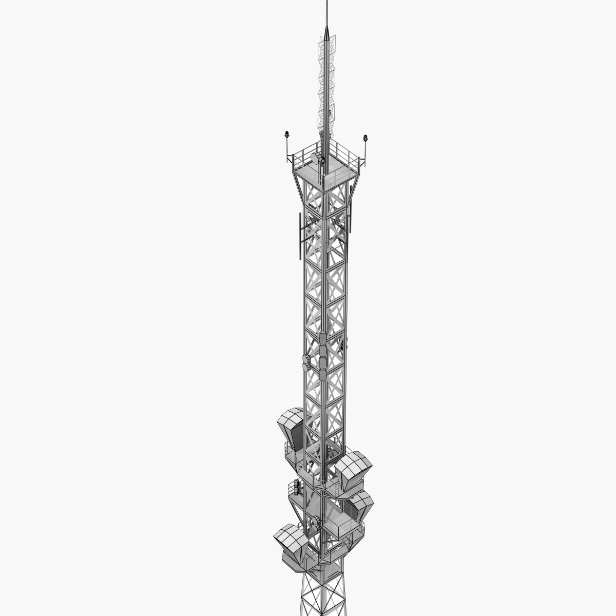 3d radio tower