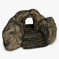 3d stone portal model