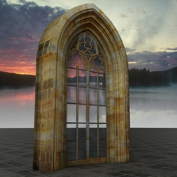 medieval castle window 3d max