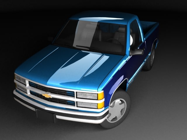 chevrolet c1500 mk4 cab 3d model