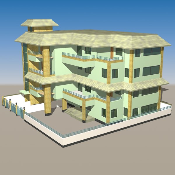 3ds max duplex building