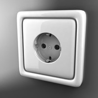wall outlet 3d model