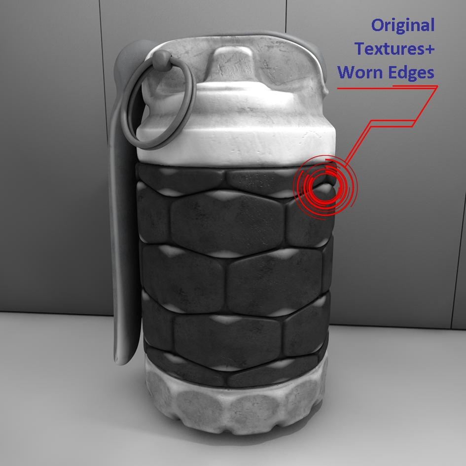 hand grenade 3d model