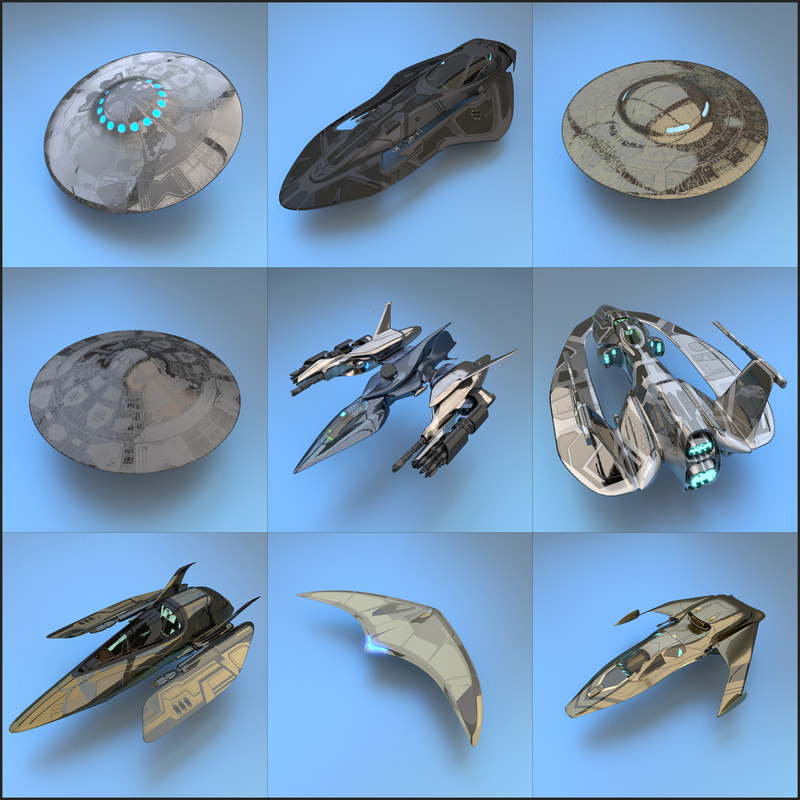 space spaceship 3d blend