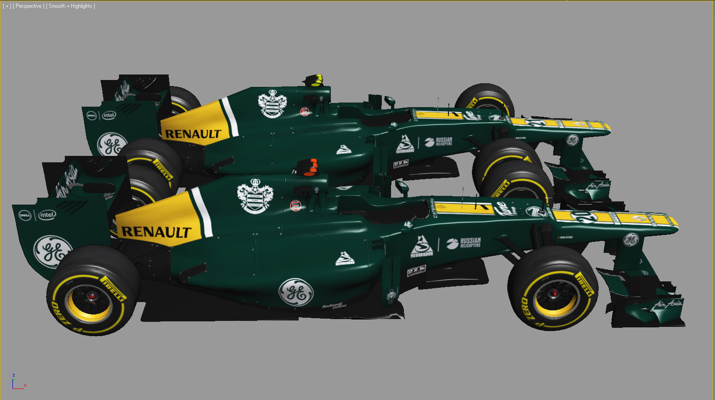 3d caterham ct01 car