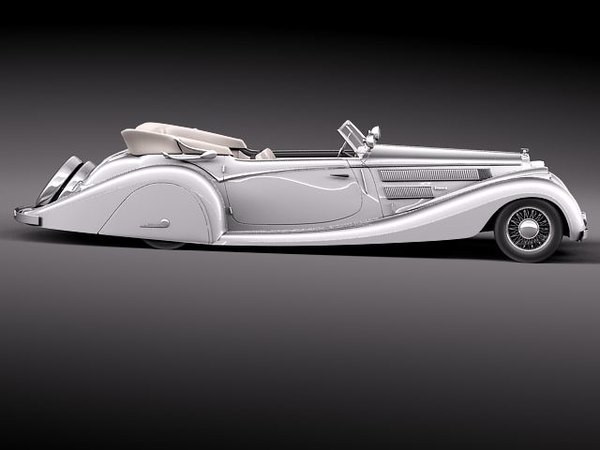 c4d horch 853a antique luxury
