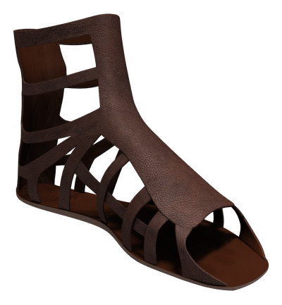 roman sandal 3d fbx