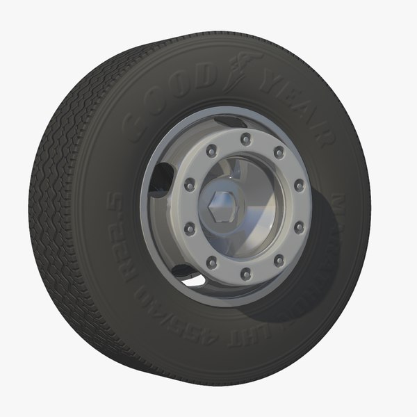 wheel heavy truck rim 3d model